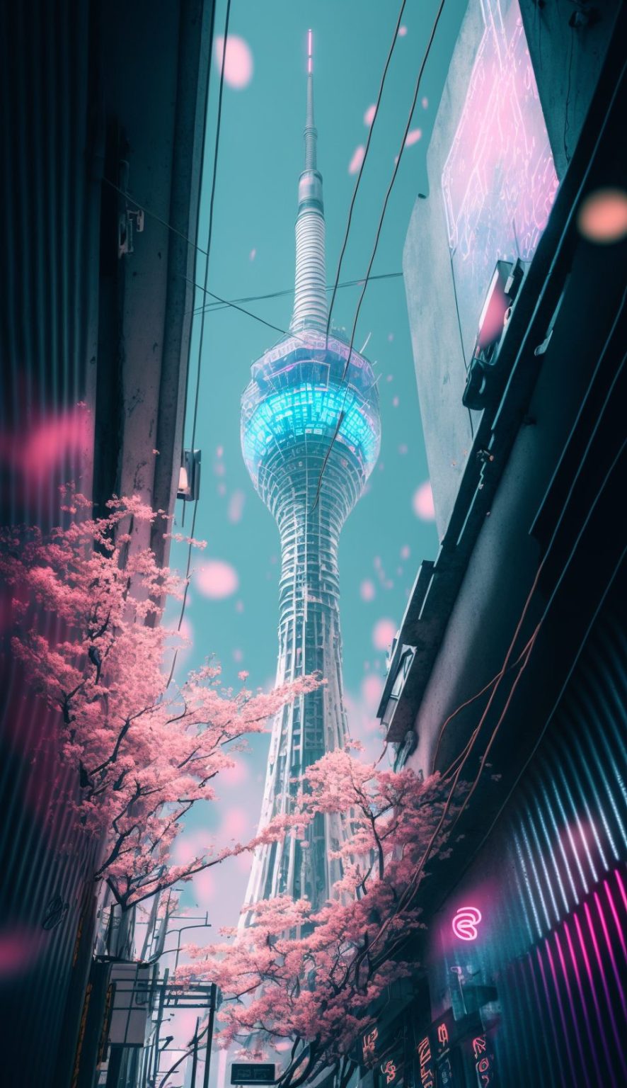 Cyberpunk Tokyo Skytree