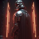 Darth Vader and Stormtrooper Hybrid in Kintsugi Armor