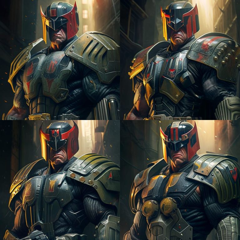 Judge Dredd in Reimagined Armor