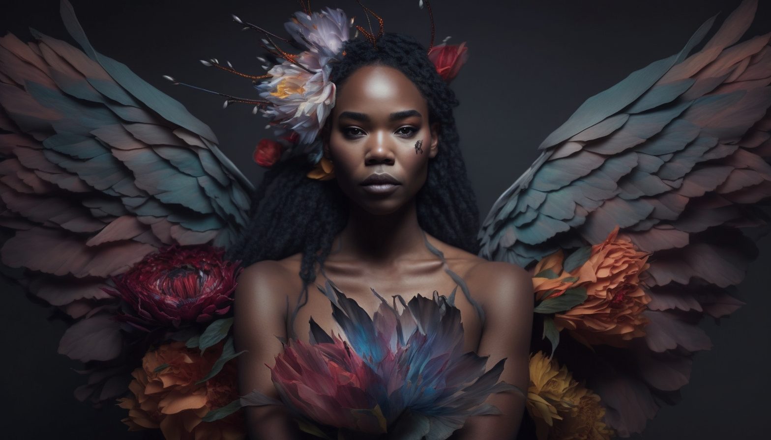 An Angel of Flowers