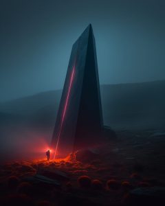 An Unknown Dark Monolith