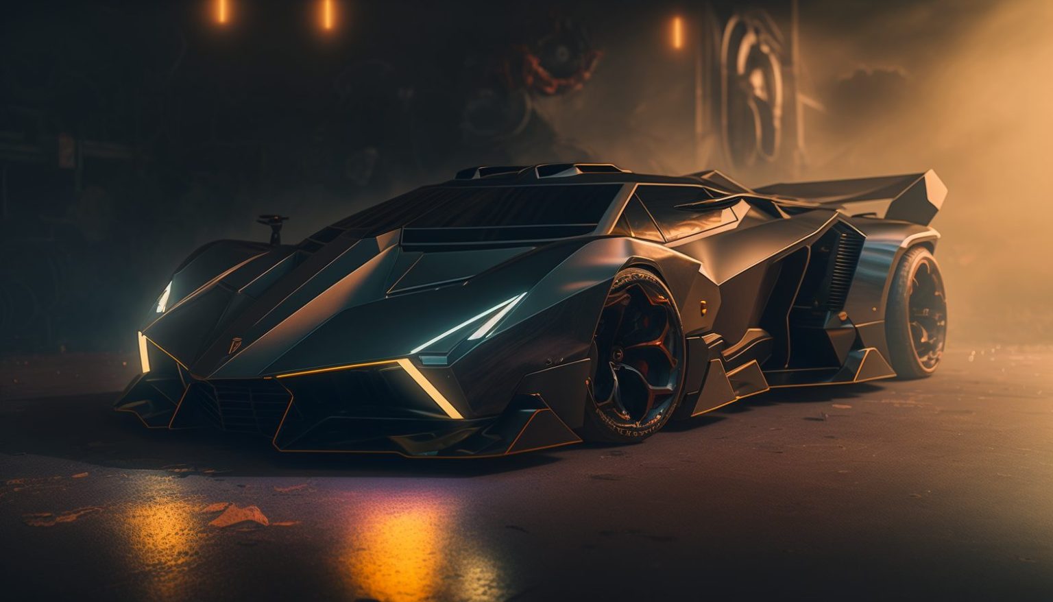 Cyberpunk Batmobile Concept Car