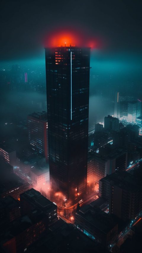 Cyberpunk Mega Building