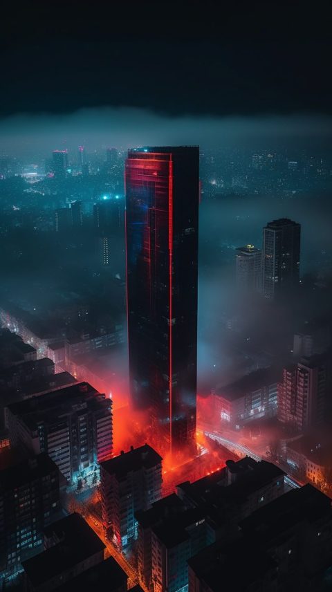 Cyberpunk Mega Building