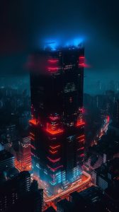 Cyberpunk Mega Building