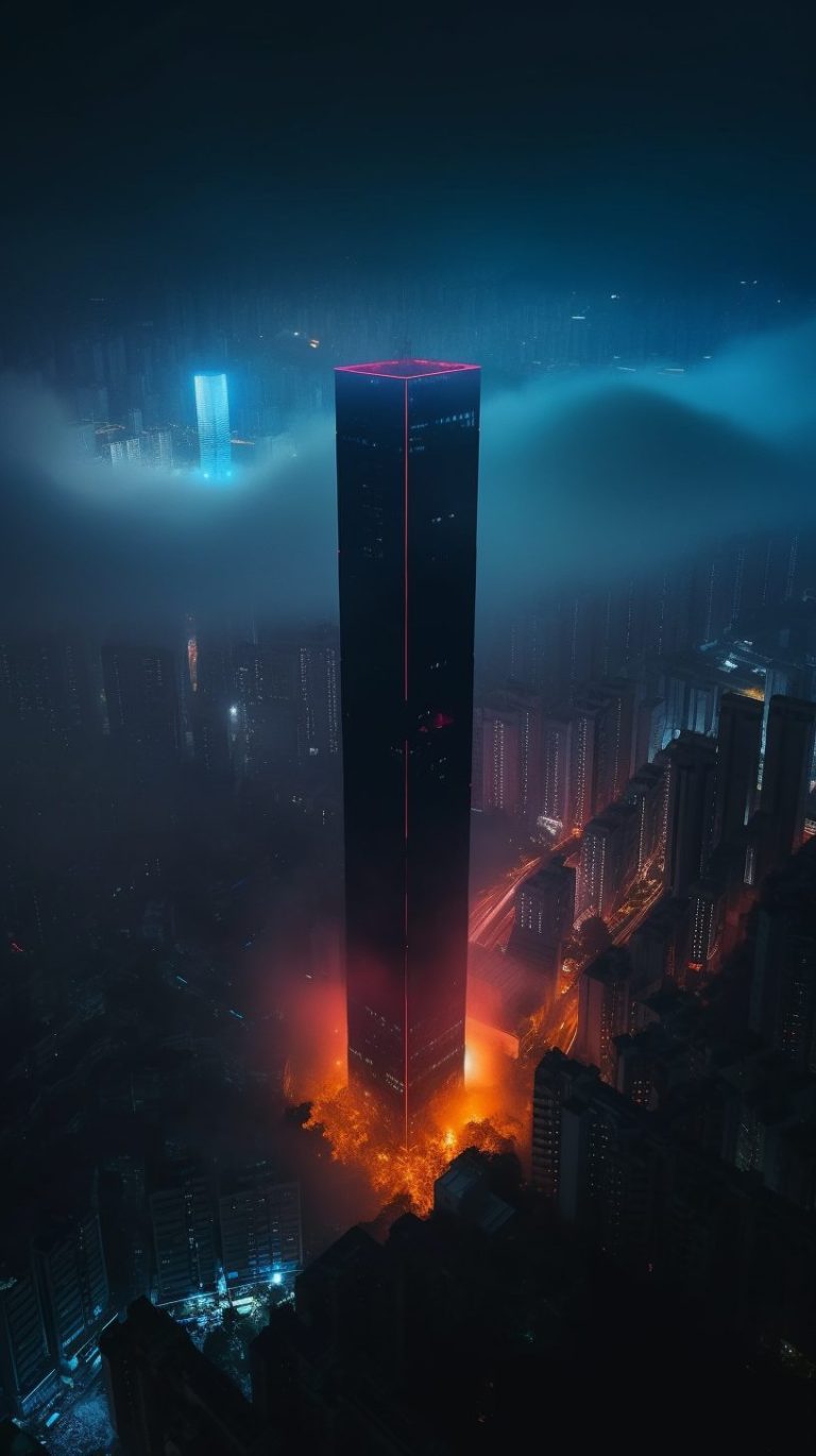 Cyberpunk Mega Building