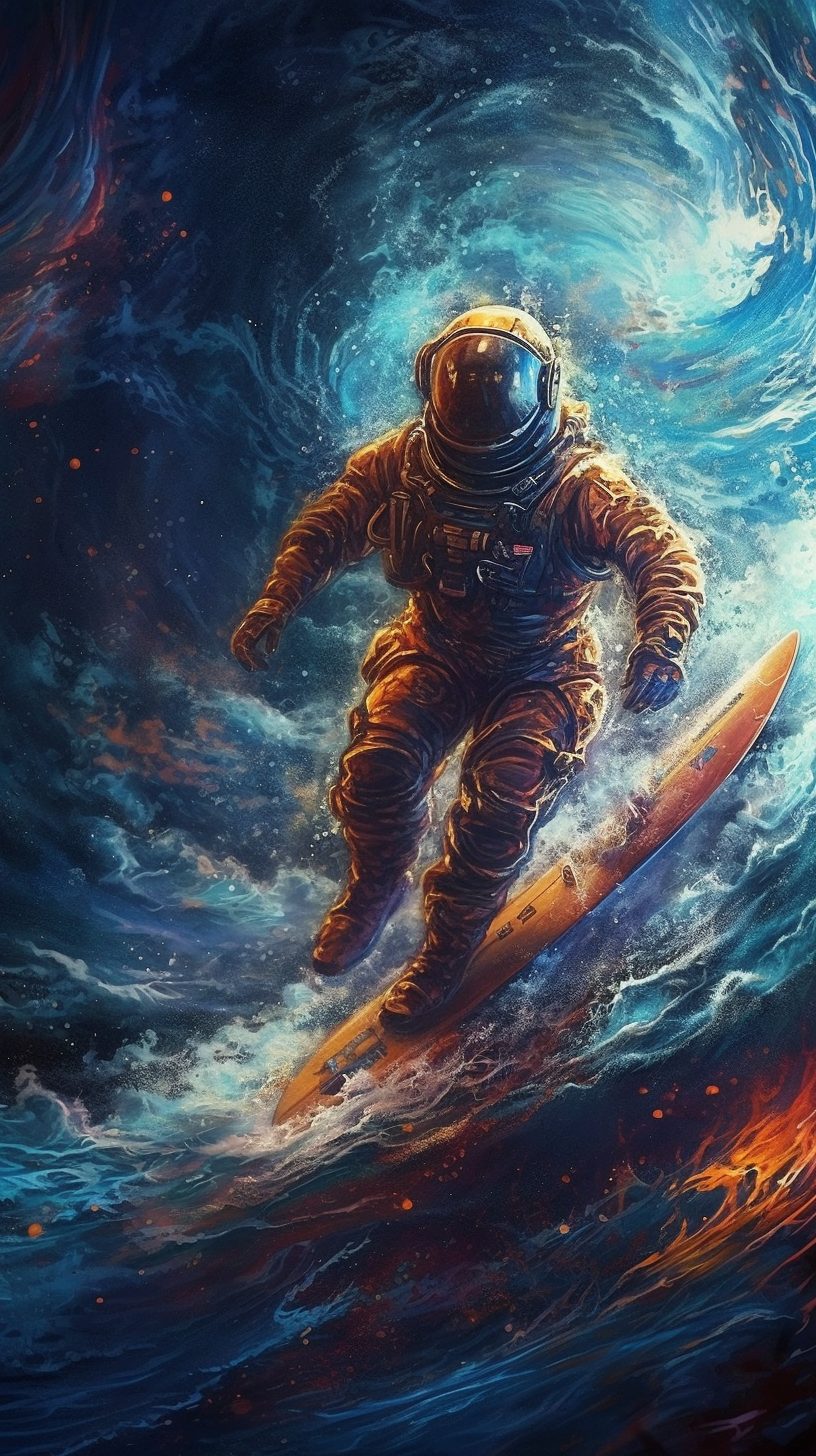 Surfing Astronaut