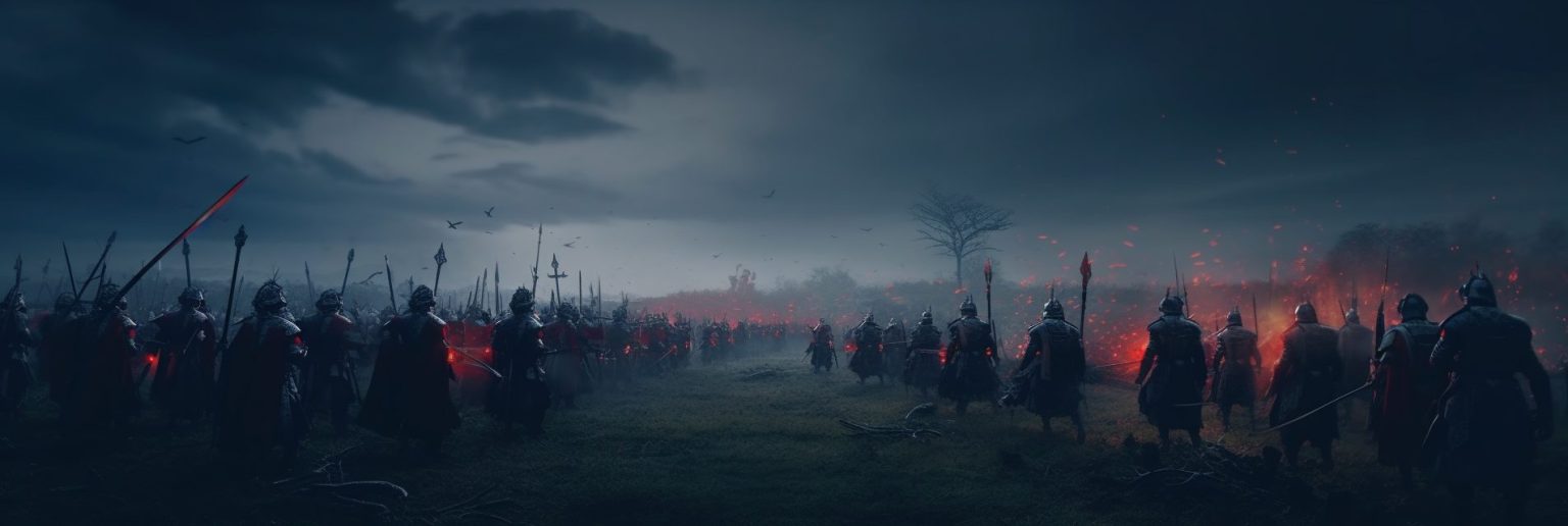 A Large-Scale War of Swords and Fire