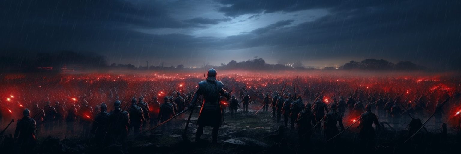 A Large-Scale War of Swords and Fire
