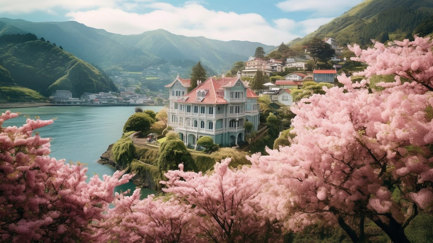 A Cherry Blossom Village