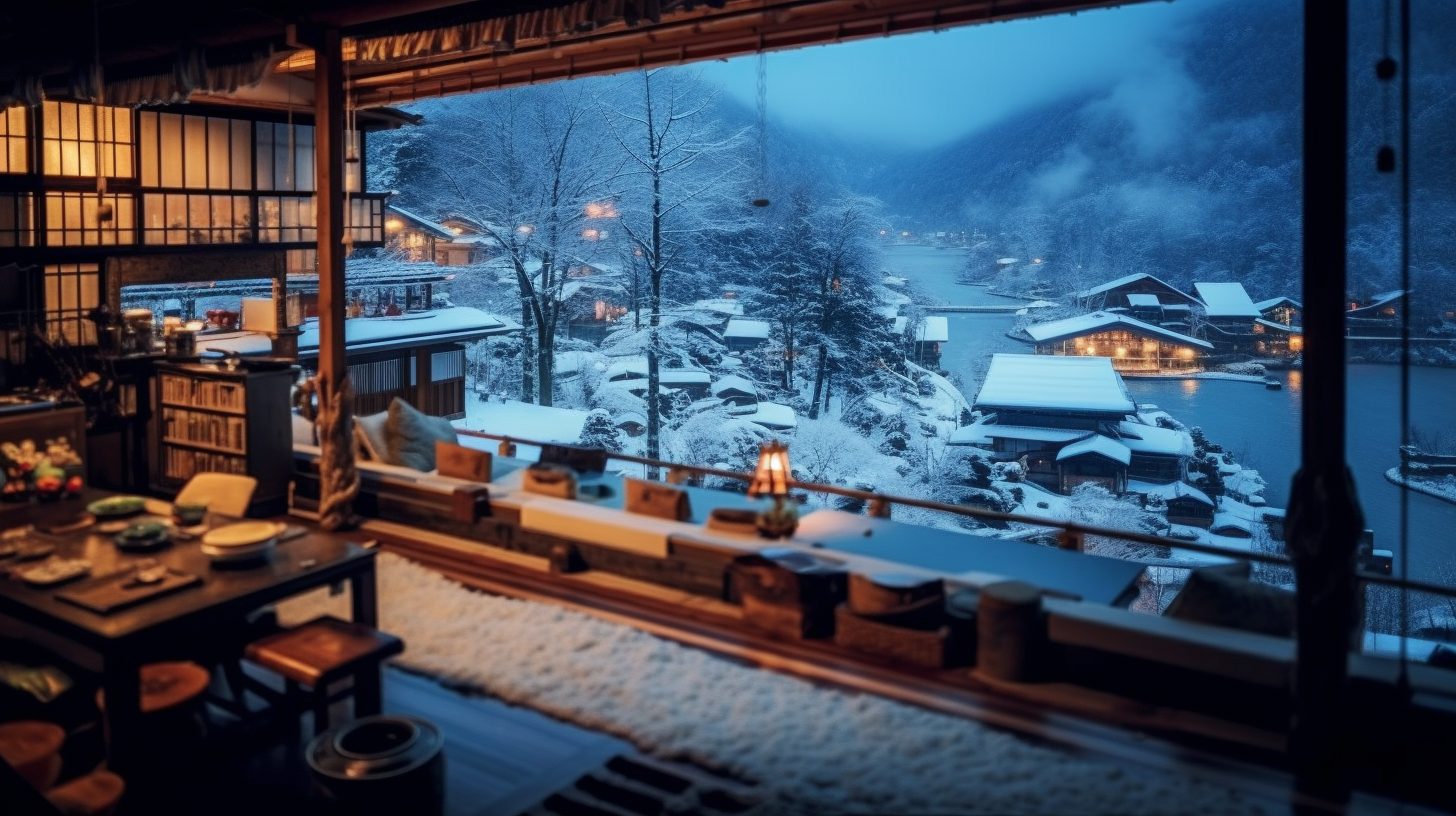 A Gassho-Style Home at a Snowy Japanese Village