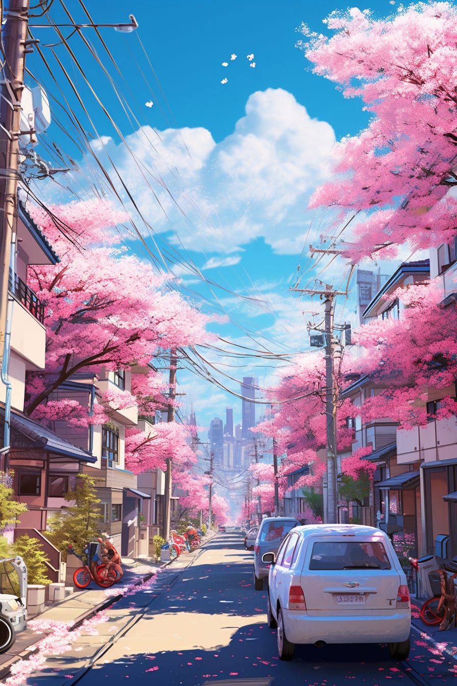A Peaceful Residential Area in Japan