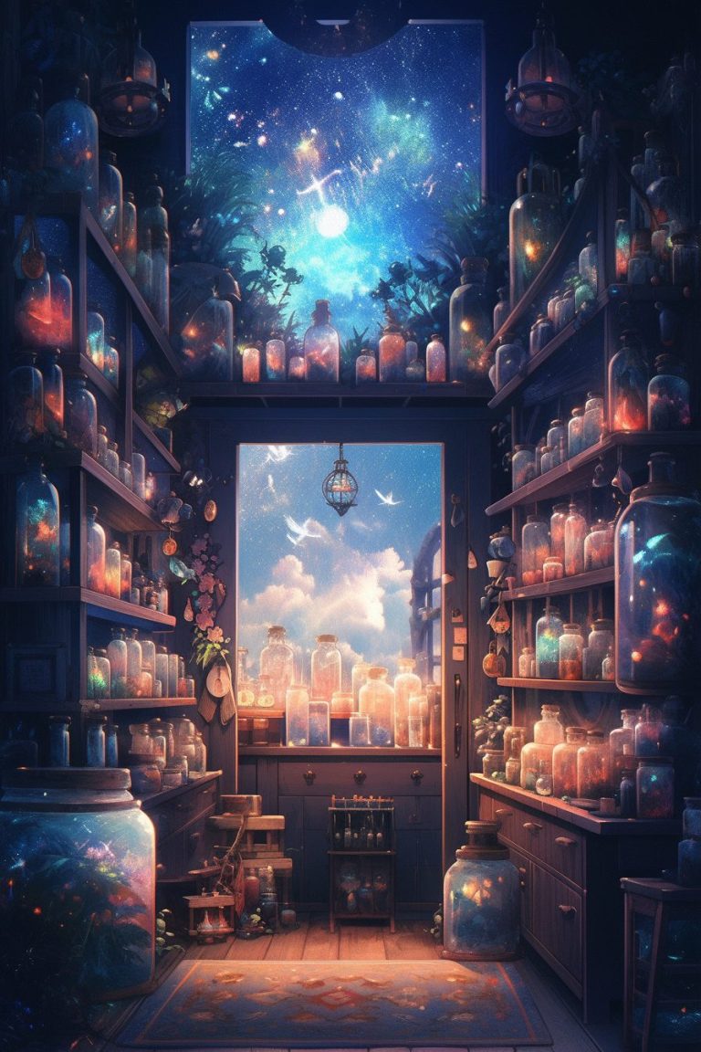 A Whimsical Magic Potions Shop