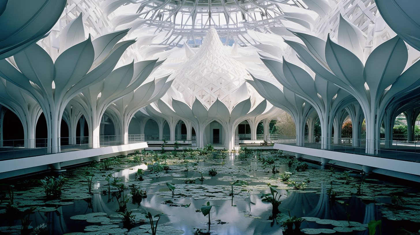 Lotus-Inspired Rainwater Harvesting Architecture