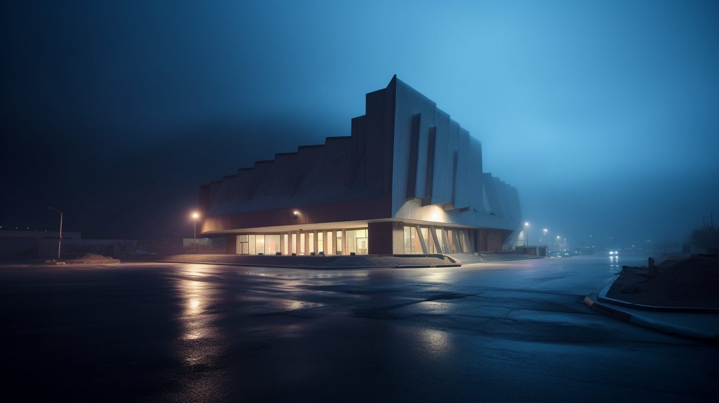 Retro Cinema with a Brutalist Design Style