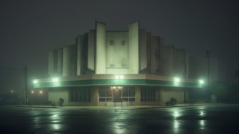 Retro Cinema with a Brutalist Design Style