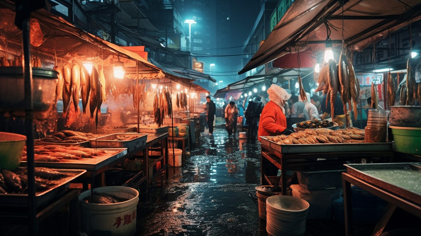A Busy Fish Market