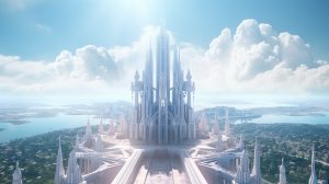 A Futuristic Cathedral in a Modern City