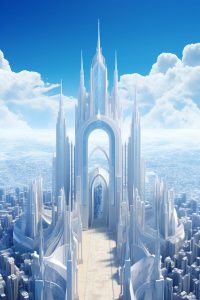 A Futuristic Cathedral in a Modern City