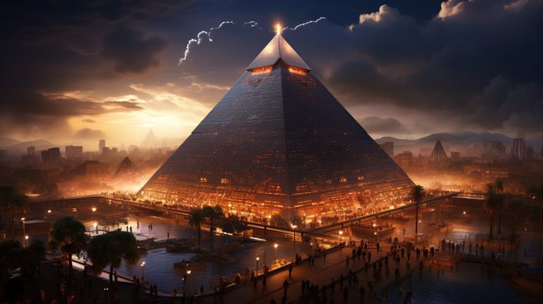 Futuristic Egyptian Pyramids