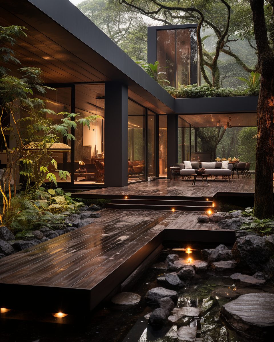 Modern Home With A Skywell