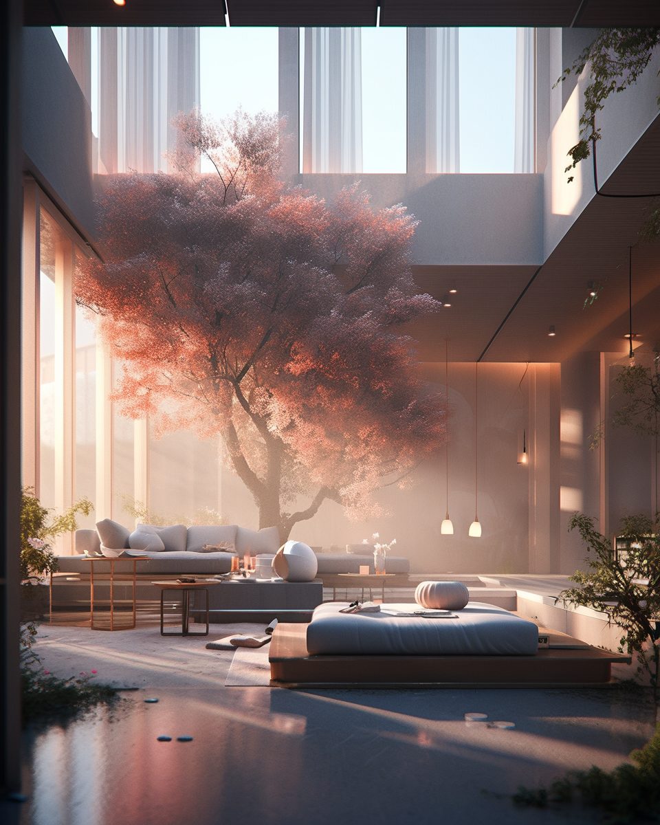 Modern Home With A Skywell