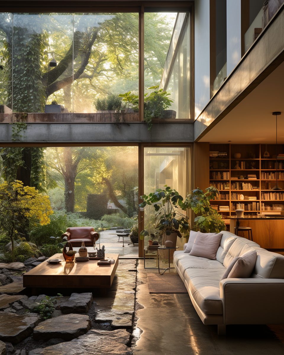 Modern Home With A Skywell