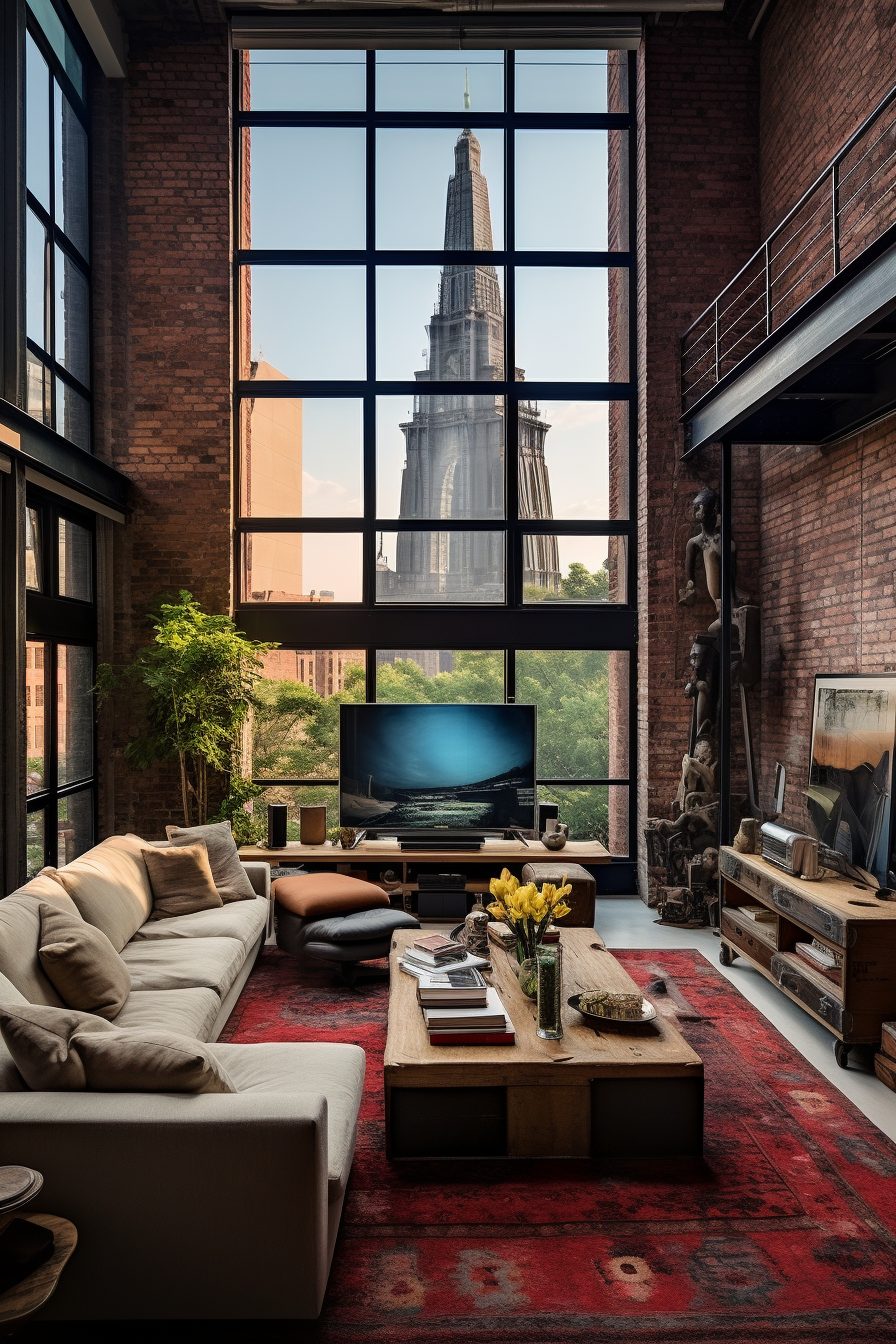 New York Red Brick Loft Interior