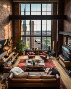 New York Red Brick Loft Interior