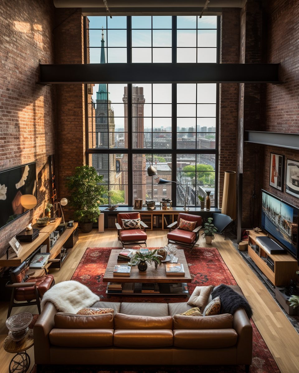 New York Red Brick Loft Interior