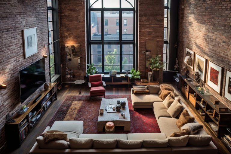 New York Red Brick Loft Interior