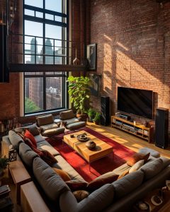 New York Red Brick Loft Interior