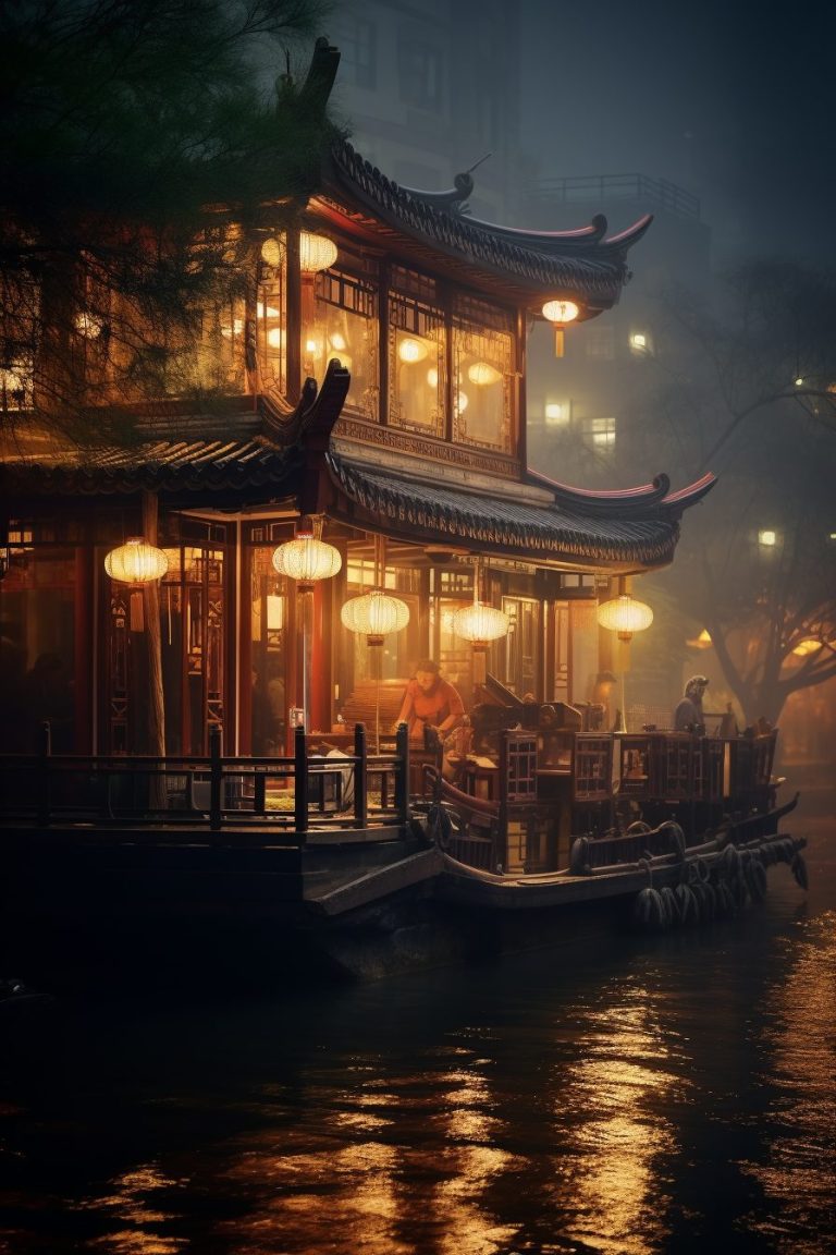 Old Chinese Floating Restaurants