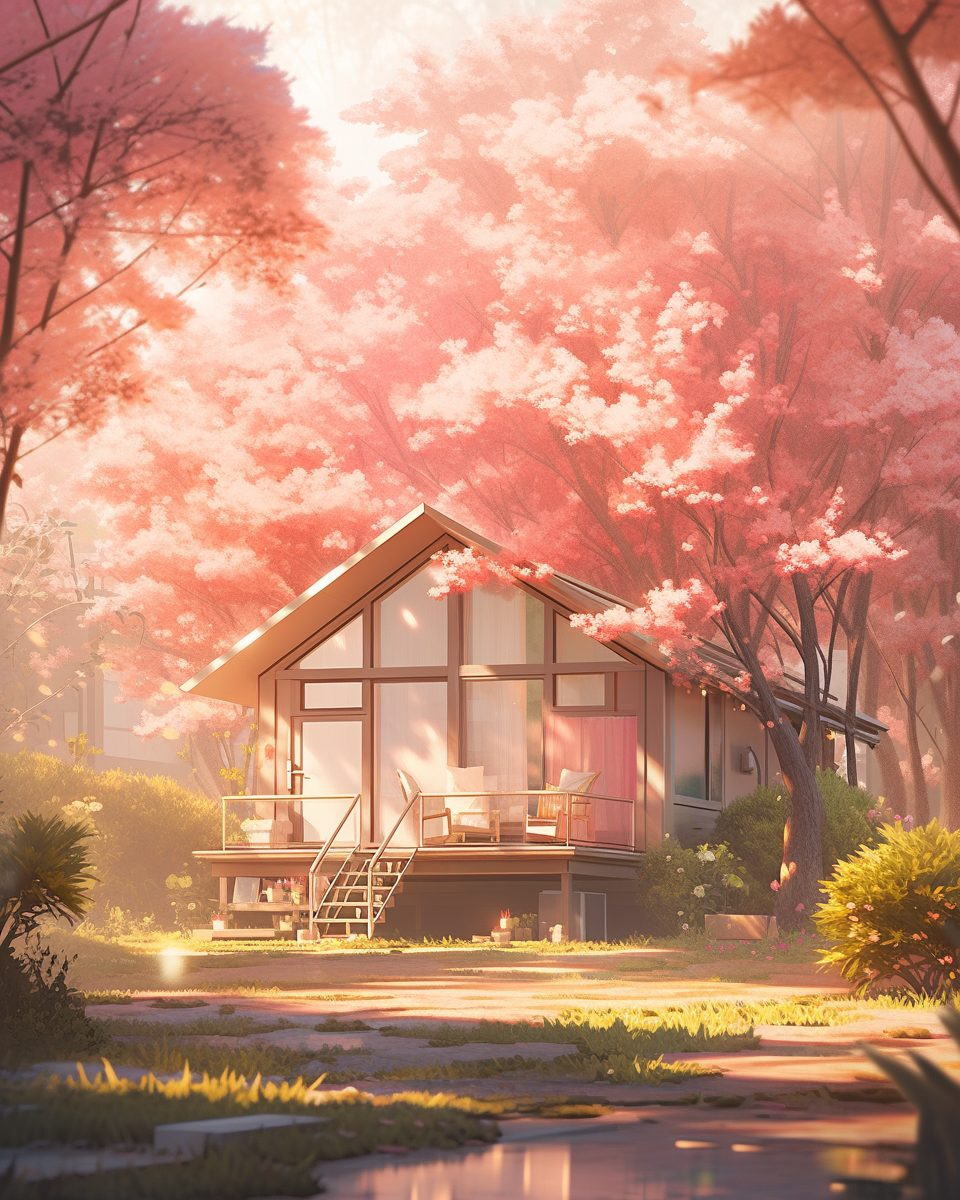 A Beautiful Home Surrounded By Nature