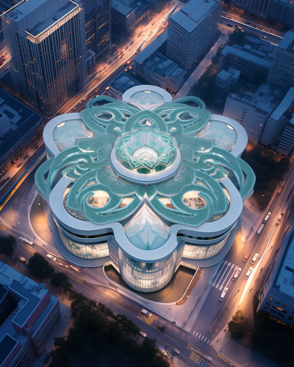 A Building with Futuristic Architecture Design