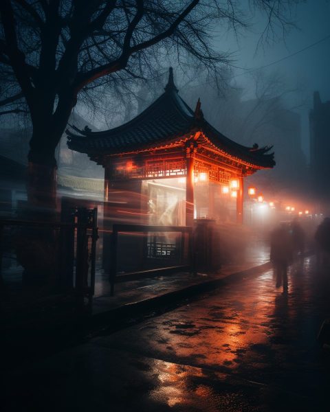 A Dimly Lit Walkway – Long-Exposure Photography