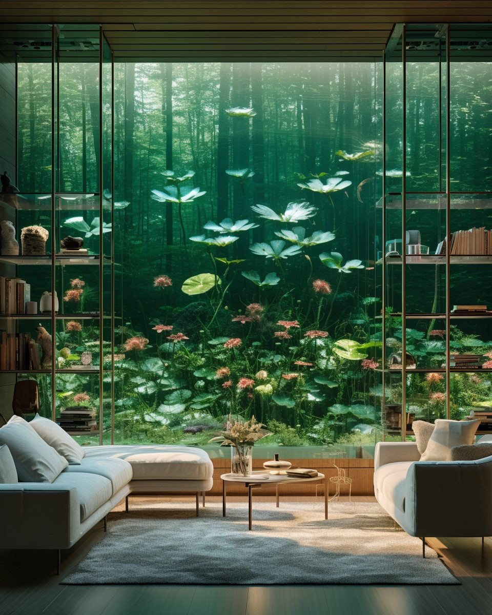 An Underwater Forest of Lily Pads Home Interior Theme