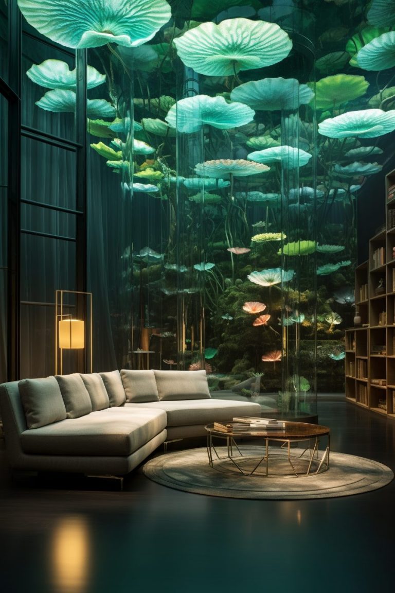 An Underwater Forest of Lily Pads Home Interior Theme