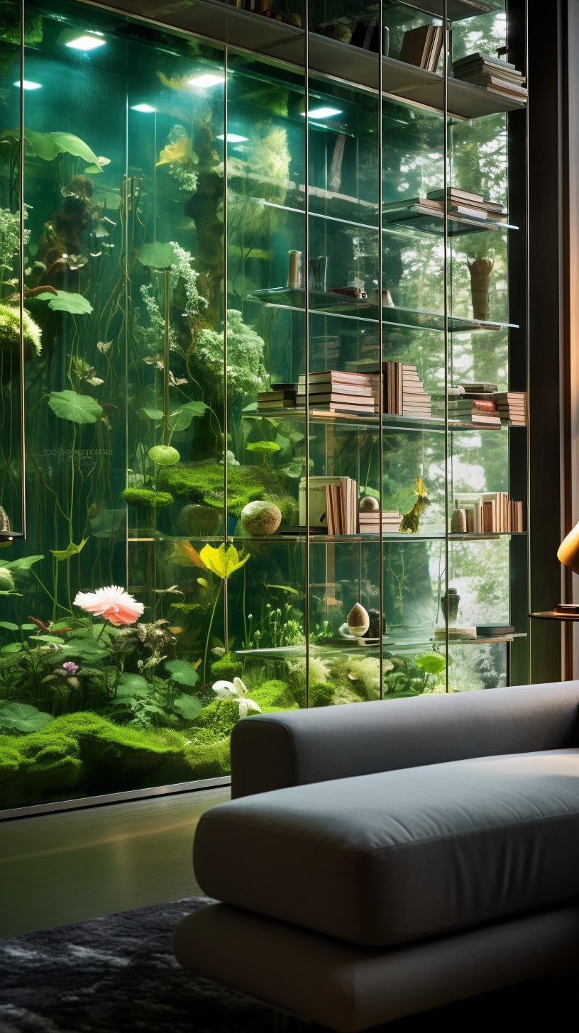 An Underwater Forest of Lily Pads Home Interior Theme