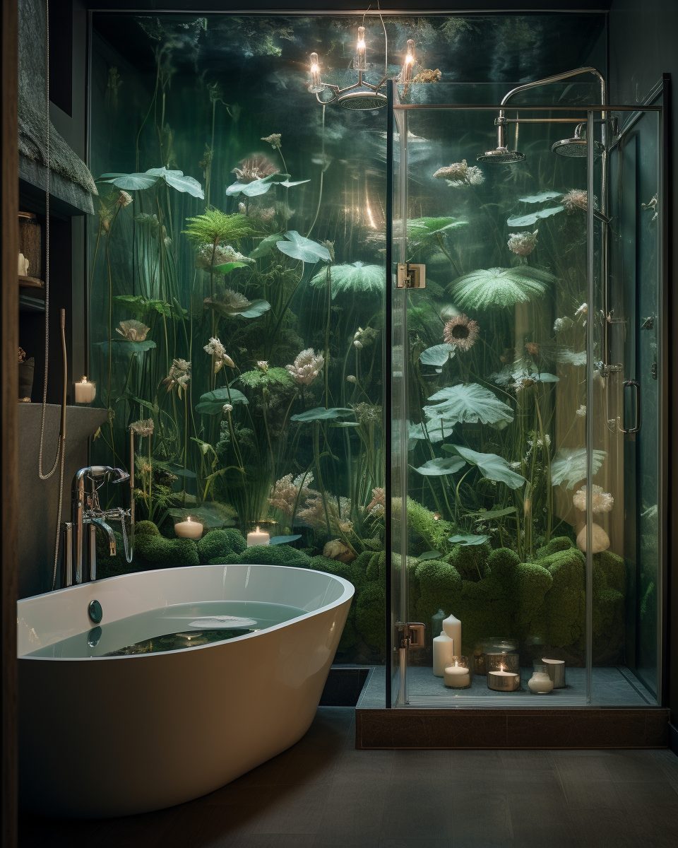 An Underwater Forest of Lily Pads Home Interior Theme