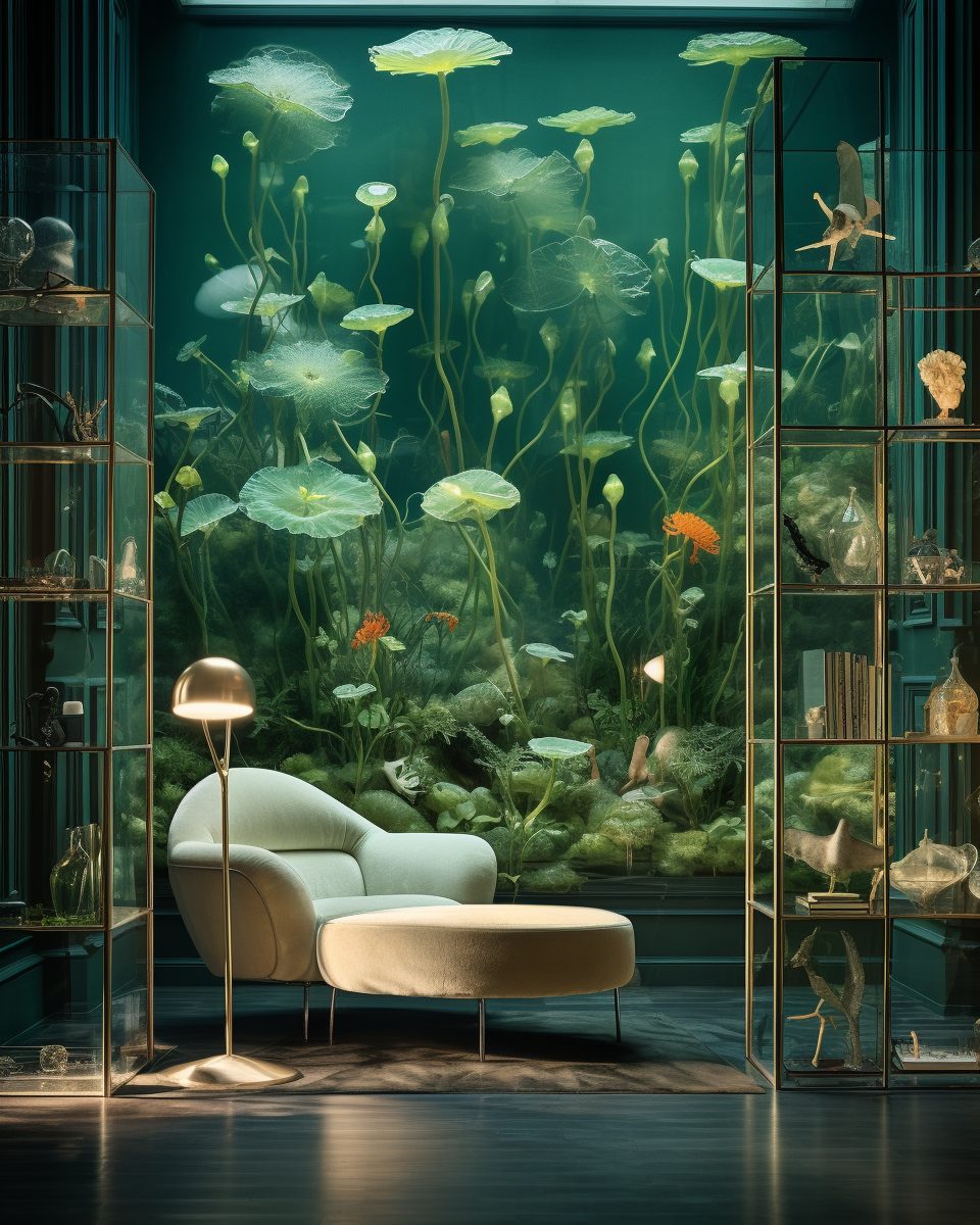 An Underwater Forest of Lily Pads Home Interior Theme