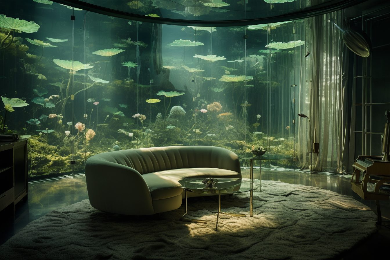 An Underwater Forest of Lily Pads Home Interior Theme
