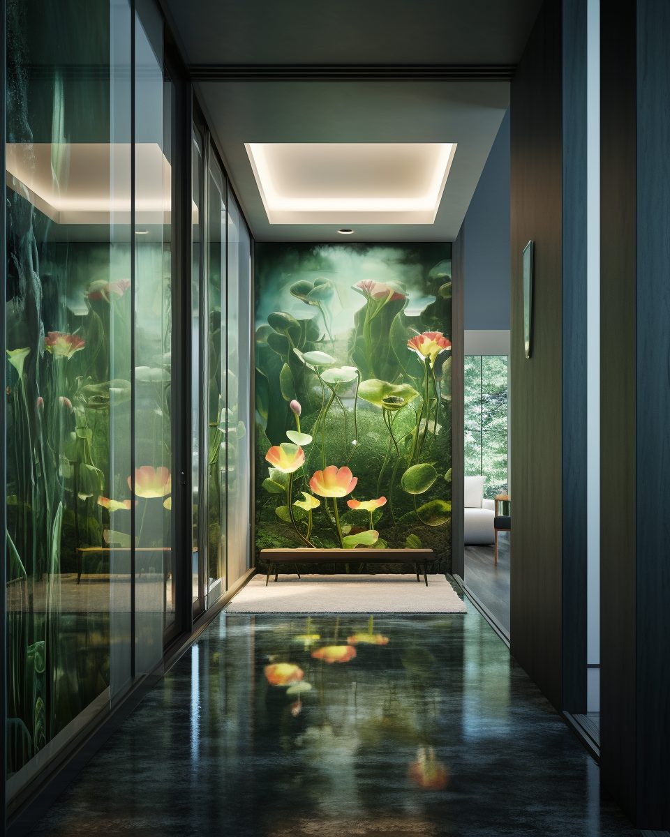 An Underwater Forest of Lily Pads Home Interior Theme