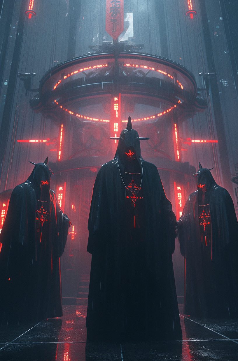 Cyberpunk Monks and Temples