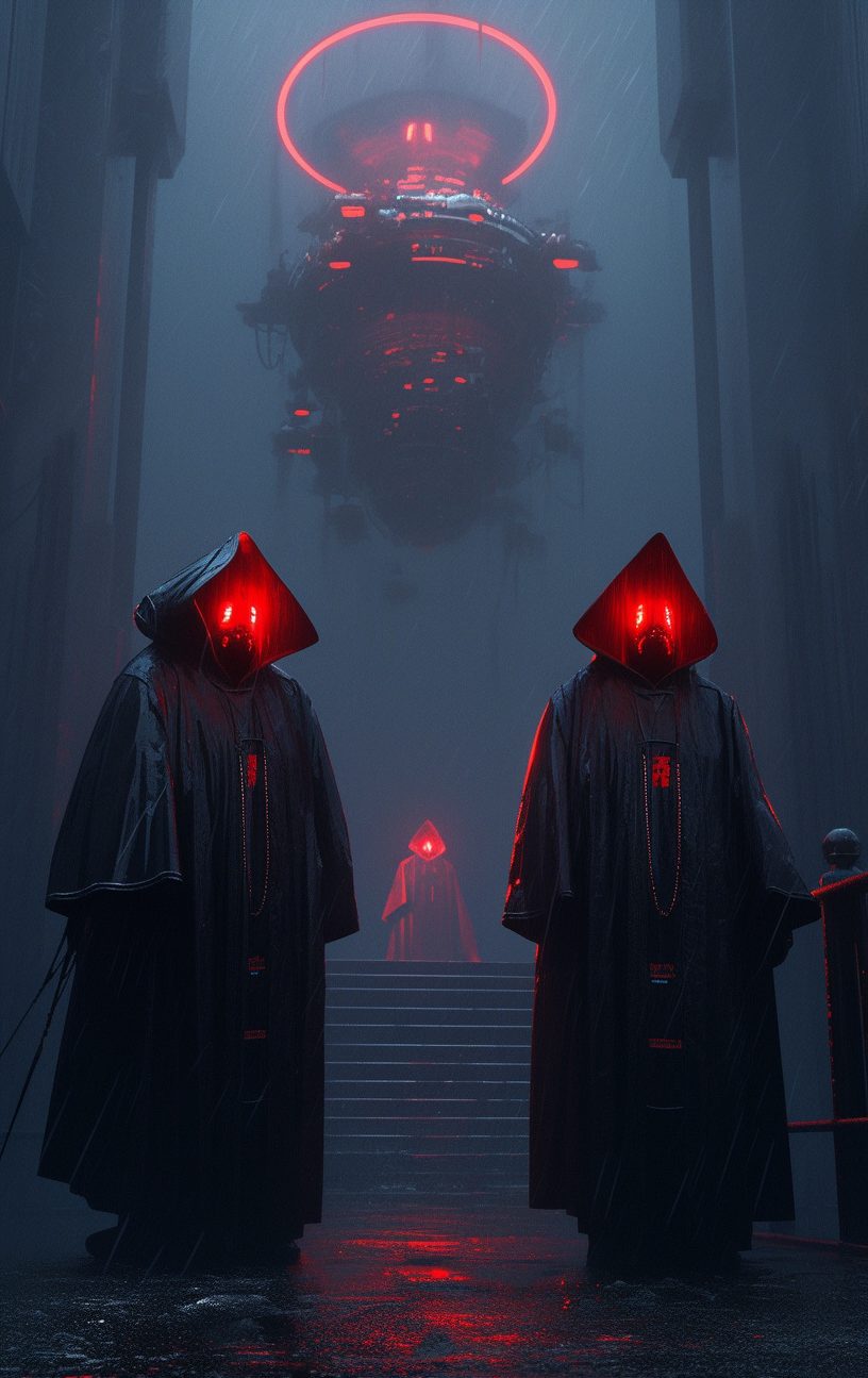 Cyberpunk Monks and Temples