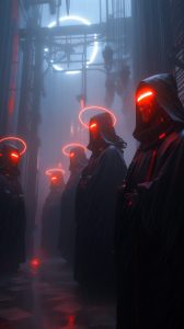 Cyberpunk Monks and Temples
