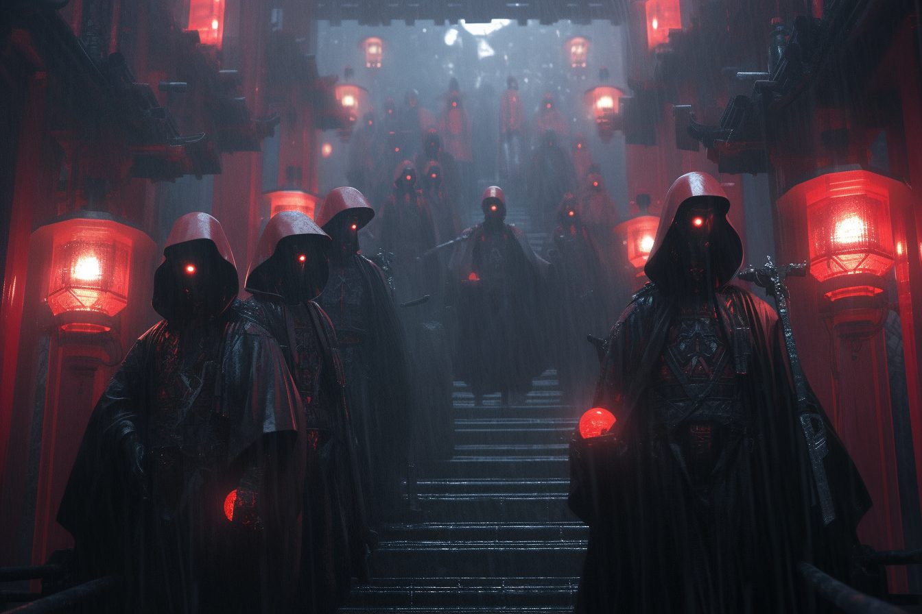 Cyberpunk Monks and Temples