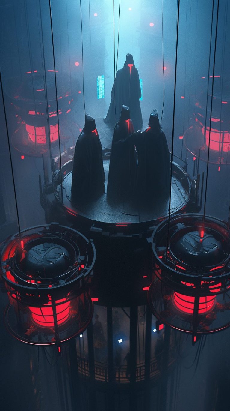 Cyberpunk Monks and Temples