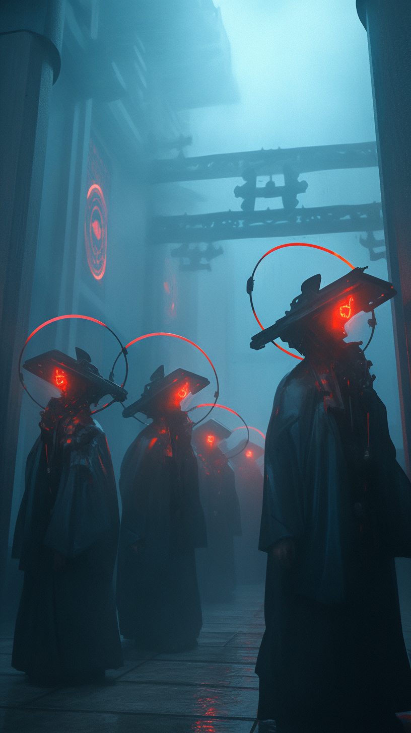 Cyberpunk Monks and Temples