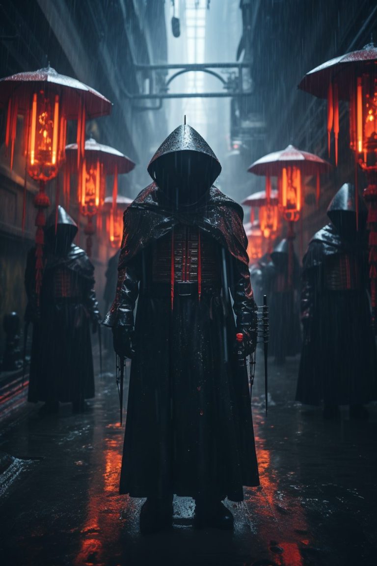 Cyberpunk Monks and Temples